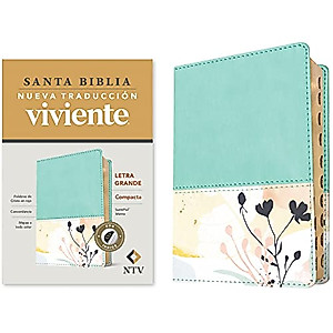 Santa Biblia NTV, Edición compacta, letra grande (SentiPiel, Menta, Índice, Letra Roja) (Spanish Edition)