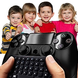 LittlePaprika Controller Keyboard for PS4, Gamers Digital Mini Bluetooth Keyboard Chatpad for Playstation 4 for DualShock Controller, Used to Chat with Playes in Games