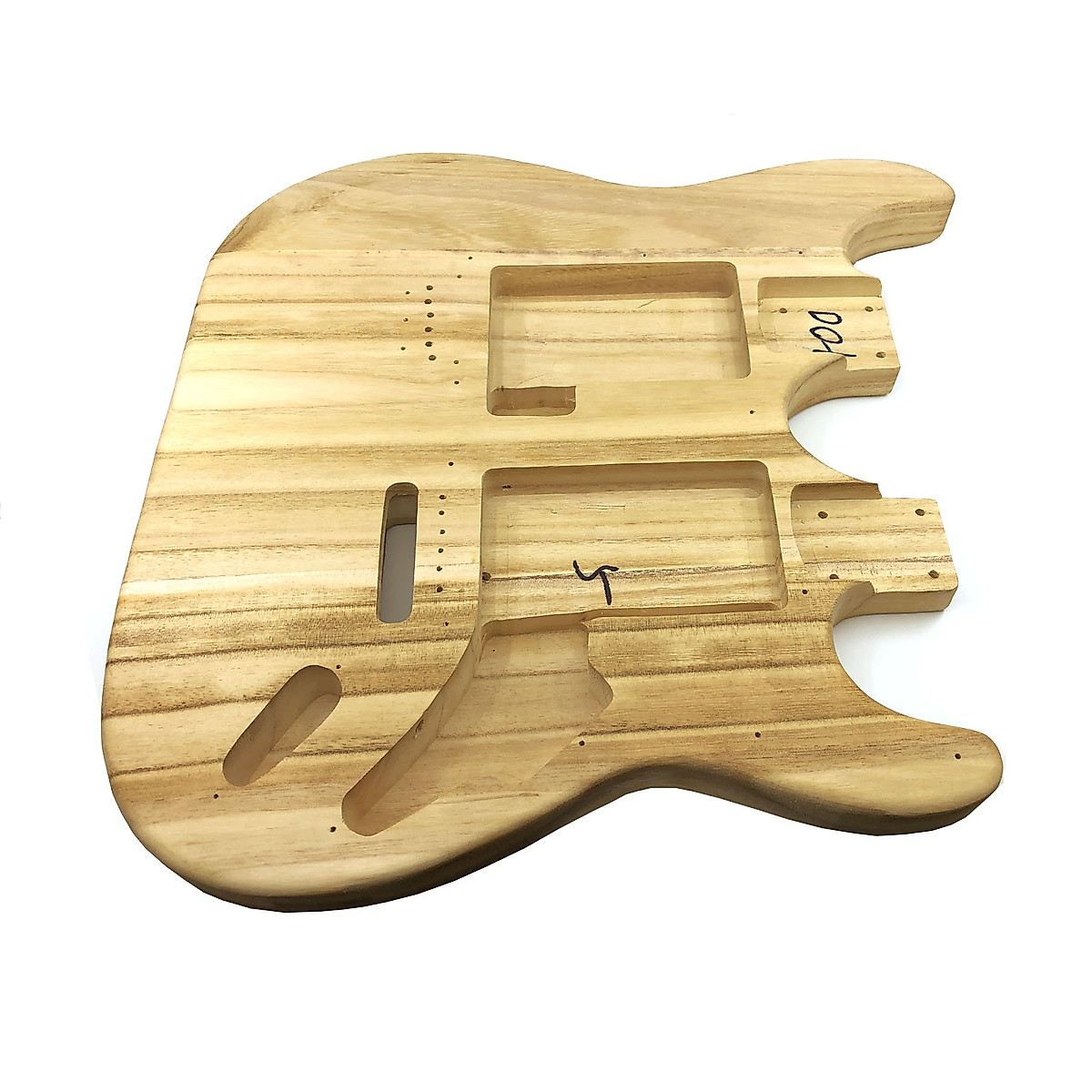 Solo ST Style Double Neck DIY Guitar Kit, Paulownia Body, DSTK-1