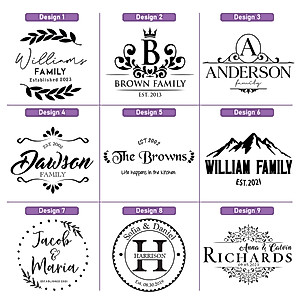 Tayfus Personalized & Monogrammed Cutting Boards - Customized Gifts for Christmas, Wedding, Anniversary, Realtor Closing - Handmade Custom Wooden Chopping Board - Customizable Wood Kitchen Block