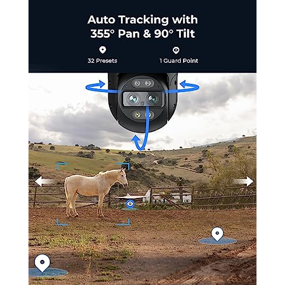 REOLINK Wired Cellular Security Camera Outdoor, 4G LTE Camera No WiFi Needed, 4MP PTZ, 6X Hybrid Zoom with Auto Tracking, Smart Detection, Plug-in for Nonstop Power, 24/7 Recording, TrackMix Wired LTE