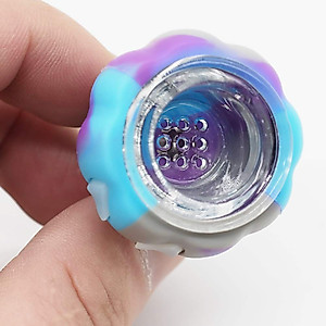 KUVIS Silicone Wax Straw with Glass Bowl Multi-use