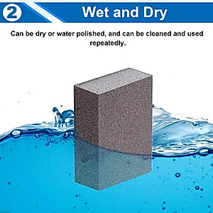 smseace 6Pack Sanding Blocks 60 120 220 Grit Sandpaper Block Washable and Reusable Sanding Blocks for Wood, Drywall, Metal, Glasses Sanding Block Set Sanding Sponge