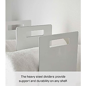 Yamazaki Home Tower White Interlocking Towel Organizer (Set of 2)