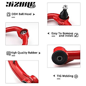 YIZBAP 2PCS Front Upper Control Arms with Ball Joint For 2004-2024 F150, 2PCS Adaption 2-4" Lift Suspension Kit Adjustable Control Arm, Replacement OEM Factory Suspension Arms