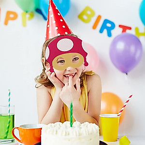 12Pcs Felt Masks Kids Party Favors for Birthday Party Supplies Cosplay Mask Photo Booth Prop Cartoon Character Cosplay Birthday Gift for Children Boys Girls