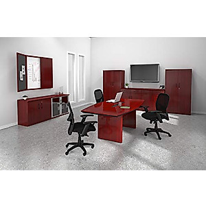 Mayline Napoli Table, 8', Sierra Cherry