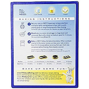 Pillsbury Traditional Yellow Cake Mix 15.25 Oz (Pack of 2)