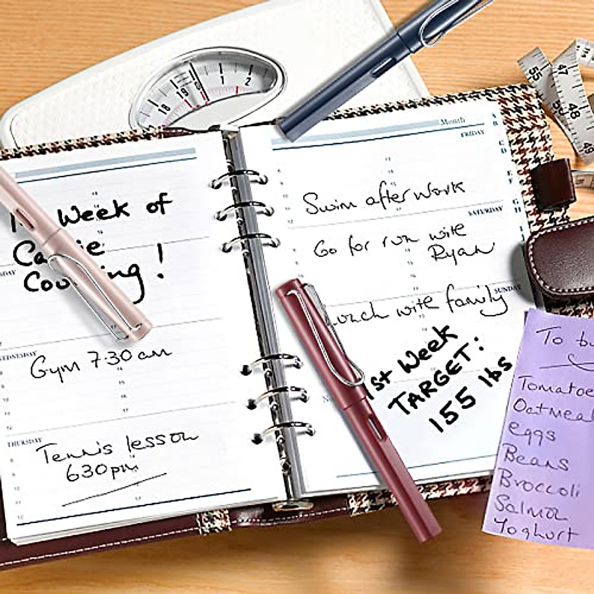 Maikedepot Calligraphy Brush Pens, 6pcs Calligraphy Pen Set Fountain Hand Lettering Pens Fibre Tip with Ink Refill Converter and 48 Ink Cartridges for Beginner and Professional Artists