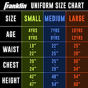 Franklin Sports Kansas City Chiefs Kids Football Uniform Set - NFL Youth Football Costume for Boys & Girls - Set Includes Helmet, Jersey & Pants - Small