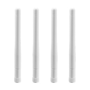Bingfu External WiFi Antenna RP-SMA 2.4GHz 5GHz 5.8GHz 3dBi Dual Band Wireless Antennas Replacement (4-Pack) for WiFi Router Security IP Camera Access Point USB WiFi Adapter Antennae