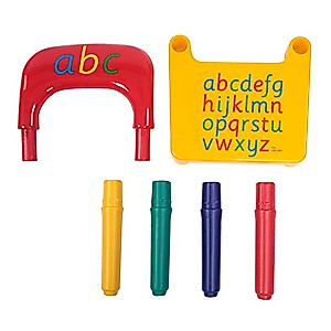 WiCCI gt6-ZJ Children Letter Table Chair Set Yellow & Red