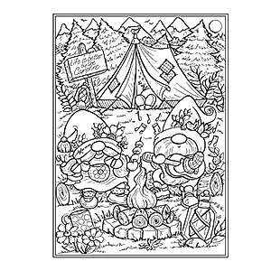 Creative Haven Gnome Sweet Gnome Coloring Book (Adult Coloring Books: Fantasy)
