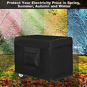 COVERVIN Generator Cover 600D Outdoor Waterproof Oxford Generator Cover Universal All-Weather Outdoor Protection Fits 38"Lx28"Wx30"H