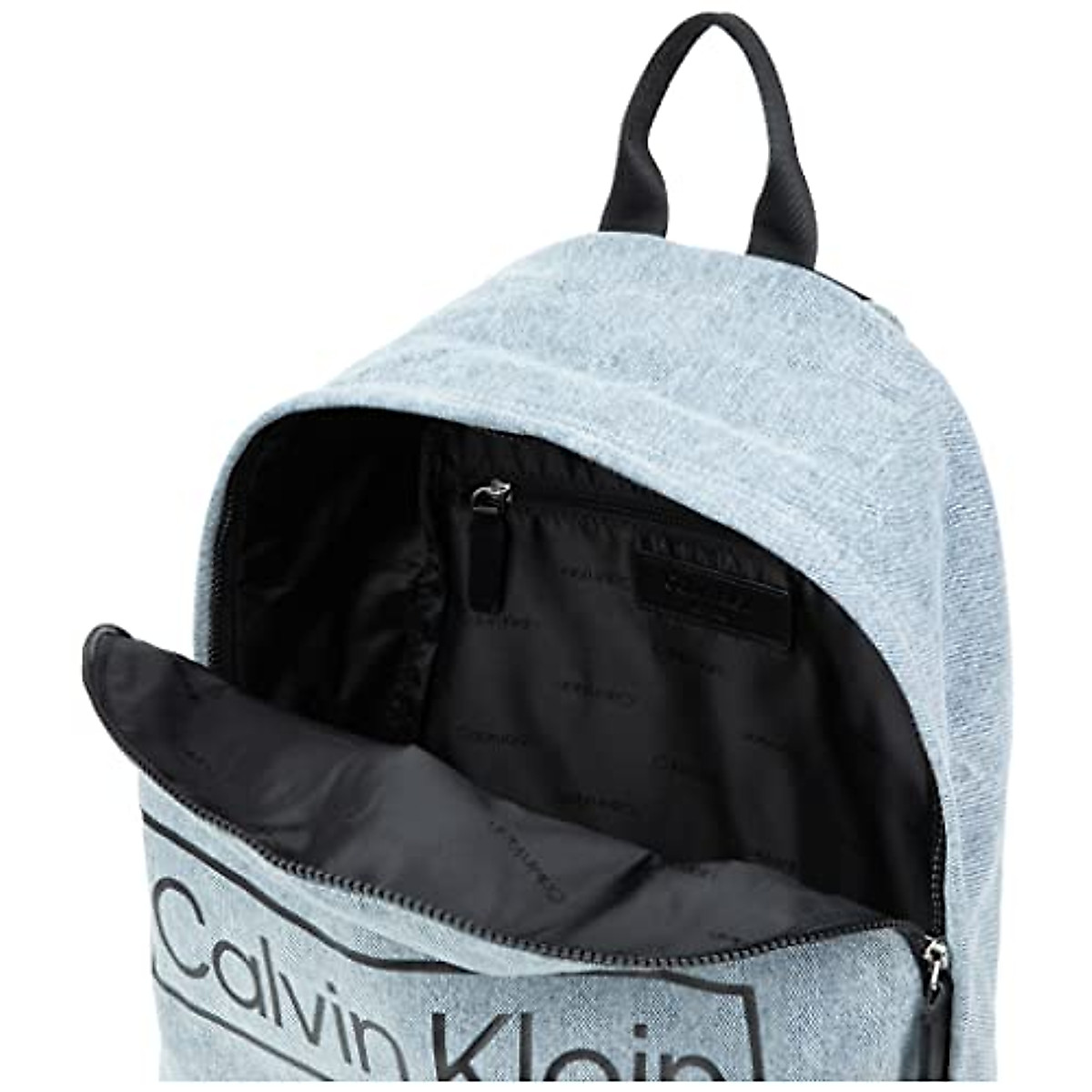 Calvin Klein Landon Zip Around Backpack, Denim Combo,One Size