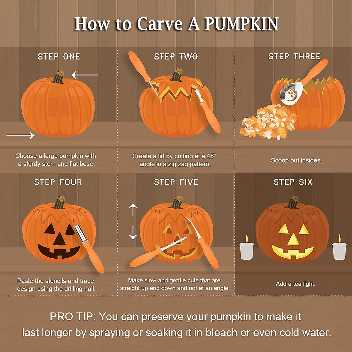 Upgraded 18 PCS Pumpkin Carving Kit Halloween Professional Heavy Duty Punkin Carver Knives and Tools with Carrying Case for Adults & Kids with Professional Sculpting Set