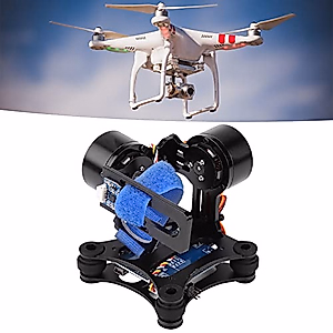 VGEBY RC Drone Accessories, Remote Control Drone Camera Gimbal Metal Brushless Gimbal Board BGC 2.2 for 3/3+ / 4 Camera RC Drone Quadcopter Part (Black) Drone Gimbal Mount Gimbal Drone