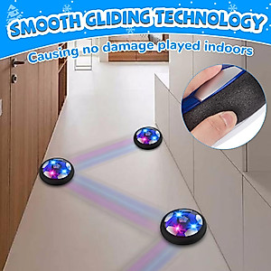 Kids Toys Christmas Stocking Stuffers Hover Soccer Ball, Rechargeable Air Soccer Indoor Fun Toys Birthday Gifts for Boys Girl Toddlers Age 3 4 5 6 7 8 Years Old