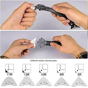 Caulk Gun Kit, Caulking Tool Kit and Caulk Remover,Sealant Finishing Tool Grout Scraper,Great Silicone Gun Tools for 10oz Caulk tubes