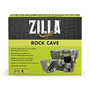 Zilla Vertical Décor Rock Cave 8.75 x 5.875 x 7.25",Grey