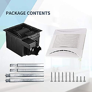 Tech Drive Super-Quiet 70 CFM, 0.3 Sone Bathroom Ventilation and Exhaust Fan (70CFM)