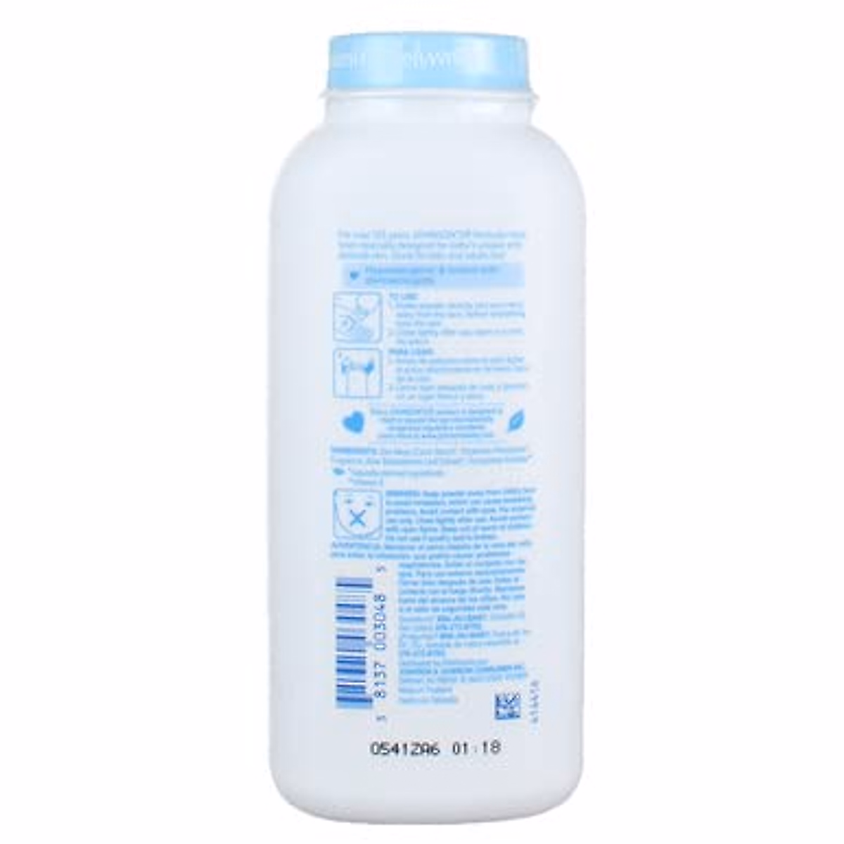 Johnson's Baby Powder, Pure Cornstarch with Soothing Aloe & Vitamin E 9 oz (Pack of 5)