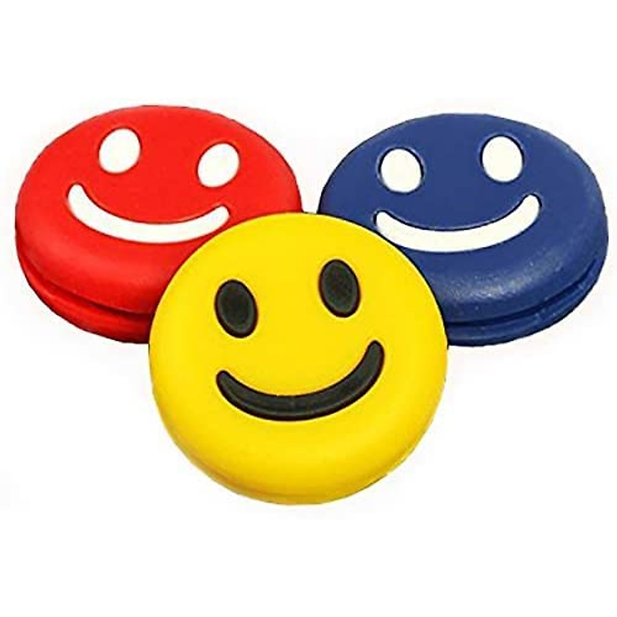 Senston Tennis Racket Silicone Vibration Dampeners Smile Face Shock-Absorber Fit in your racket string -set of 6 Pack