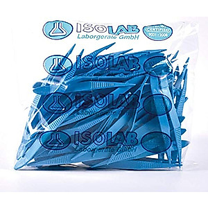 ISOLAB USA - Tapered Tweezers/Plastic Blue Forceps (Pack of 50, Bulk Priced, Disposable, Grooming, Labs, First Aid, Medical usage)