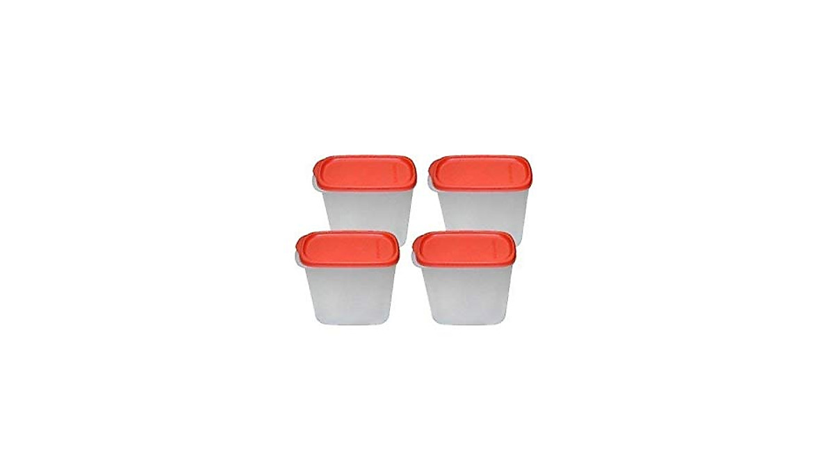 Tupperware Smart Saver #2 – 4 Airtight Containers for Kitchen Organization