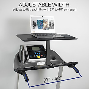 VIVO Universal Wooden Laptop Treadmill Desk, Adjustable Ergonomic Notebook Mount Stand for Treadmills, Includes Mouse Pad and Wrist Support, Stand-TDML4