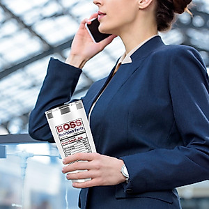 Tinasona White Best Boss Gifts for Men Women You’re A Great Boss Tumbler 20 Oz Cup Boss Lady Gifts Birthday Christmas Valentine Gifts for Boss Day Funny Coffee Mug Cup