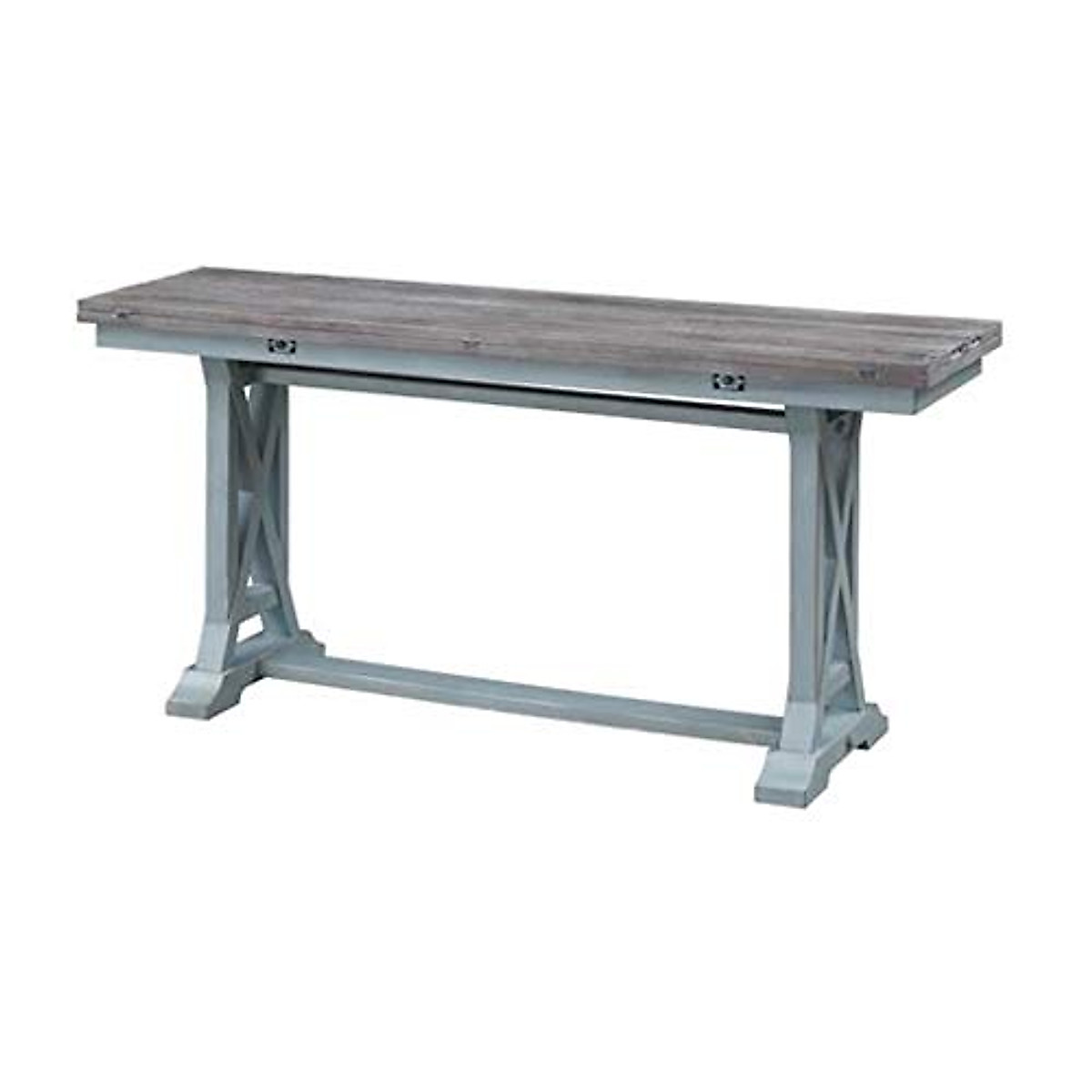 Coast to Coast Imports Bar Harbor Fold Console Table, Blue, 64" W x 18" D x 31" H, (A40304)