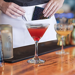 Glitter Black Server Book for Waitress Book Server Wallet Waiter Book Cute Bling Waitstaff Organizer Fit Waitress Apron (Glitter Black)