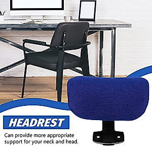 Tofficu Office Chair Headrest Attachment Computer Chair Headrest Adjustable Chair Head Cushion Head Rest for Office Chair(3.0cm Fixing Clips)