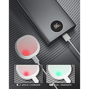 GANA Puck Lights with Remote, Wireless RGBW LED Under Cabinet Lights, 700mAh USB-C Rechargeable Battery Operated Tap Lights, Timed Off, 7 Colors & 3 Modes Dimmable for Closet Bedroom Stairs (1Pack)