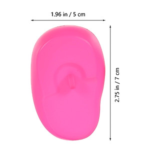 3 Pairs Hairdressing Ear Cover Professional Silicone Hair Dye Earmuffs Ear Protector Ear Cover for Salon Home Hair Dye Shower Bathing