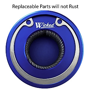 WICKED Professional ½” & ¾ Copper Tube Pipe Cleaning Brush Set; The Professional Plumber’s Tool Industrial “All Metal” Strength Heavy Duty Construction Grade with Replaceable Parts - Double Set