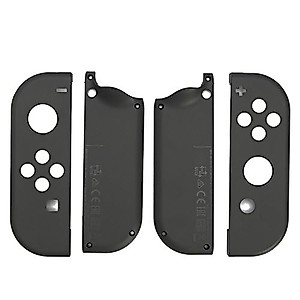 Replacement Hard Housing Shell Skin Case Cover Inner Frame for Nintendo Switch NS Joy-Con Controller (Gray Case +Frame)