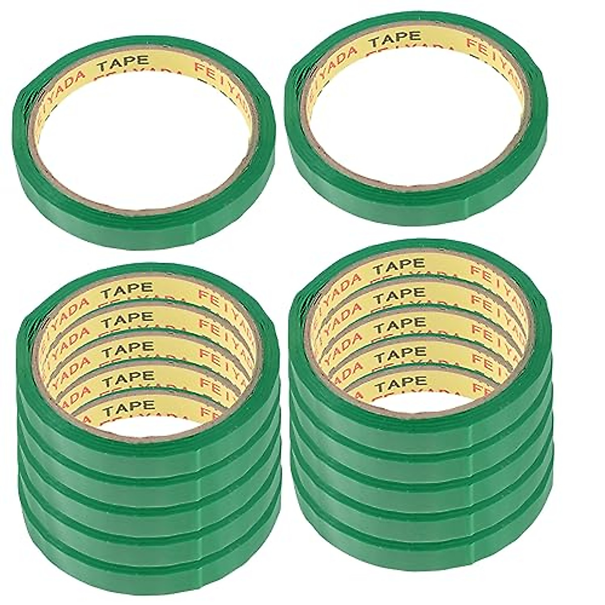 Outanaya 12pcs strap on bag tying tape DIY tying tape packaging bag tapes bag sealing tying tapes convenient tying tape strapping packing bag adhesive tape Multifunction Sealing tape bopp