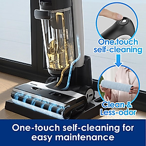 Tineco Floor ONE S7 PRO Cordless Wet Dry Vacuum Cleaner, Smart Floor Cleaner Mop for Hard Floors, Long Run Time, Dual-Sided Edge Cleaning, Self-Cleaning, Centrifugal Drying Process