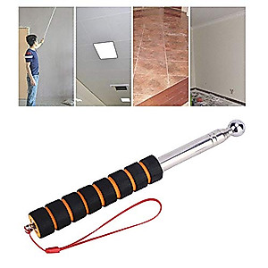 mumisuto Home Inspection Hammer, Telescopic Shockproof Empty Drum Hammer Portable Tile Hollow Inspection Tool with Sponge Handle For House Decoration Inspection, 130CM