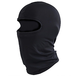 Balaclava Ski Mask Head Mask Full Face Mask Windproof Face Cover Sun UV Protection Scarf Men Women Outdoor Sport Cycling Cap (Black)