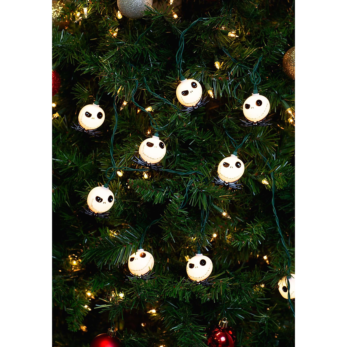 Kurt S. Adler 10 Nightmare Before Christmas Jack Skellington Light Set, 11.5-Foot, Multi-Colored