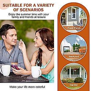 Heavy Duty Outdoor Wooden Porch Swings 4Ft/48in Bench Swing 800lb Weight Capacity, Durable Two Person Hanging Seating with Hanging Chains and Fixing Screw for Garden Backyard Lawn Balcony Deck,Brown