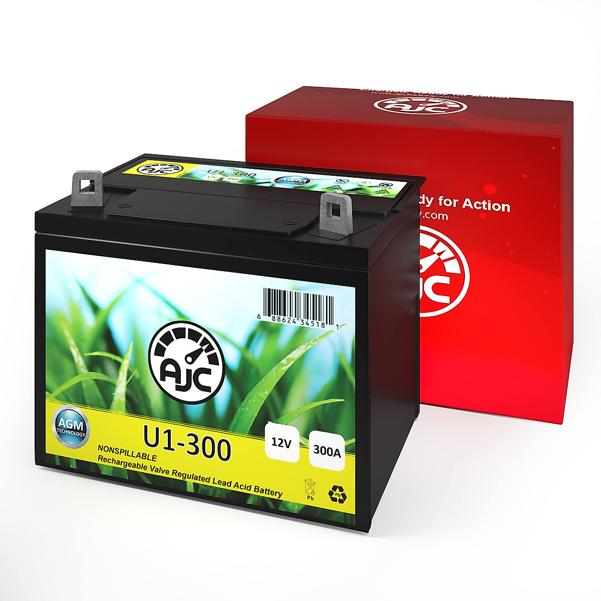 AJC Battery Compatible with Cub Cadet Z-Force S 48 U1 Lawn Mower and Tractor Battery