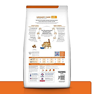 Hill's Prescription Diet c/d Multicare Urinary Care with Chicken Dry Cat Food, Veterinary Diet, 17.6 lb. Bag (Packaging May Vary)