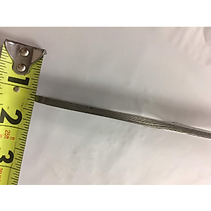 8 inches long hand forged Damascus steel straight back blank blade skinning knife with 3 pin hole. 3.5 inches cutting edge