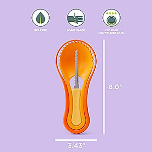 Chef'n Halloween 3-in-1 Nesting Pumpkin Tool Set,Orange