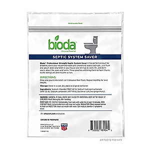 Bioda Septic System Saver, Professional Strength, 6-Pack, 6-Month Supply