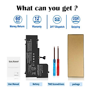 DMKAOLLK L15L4PC2 L15M4PC2 Laptop Battery for Lenovo Ideapad Yoga 710 15 710-15IKB 710-15ISK 710 14 710-14IKB 710-14ISK 710-14ISK-IFI Series Notebook 5B10K90778 5B10K90802 7.6V 53Wh/6974mAh